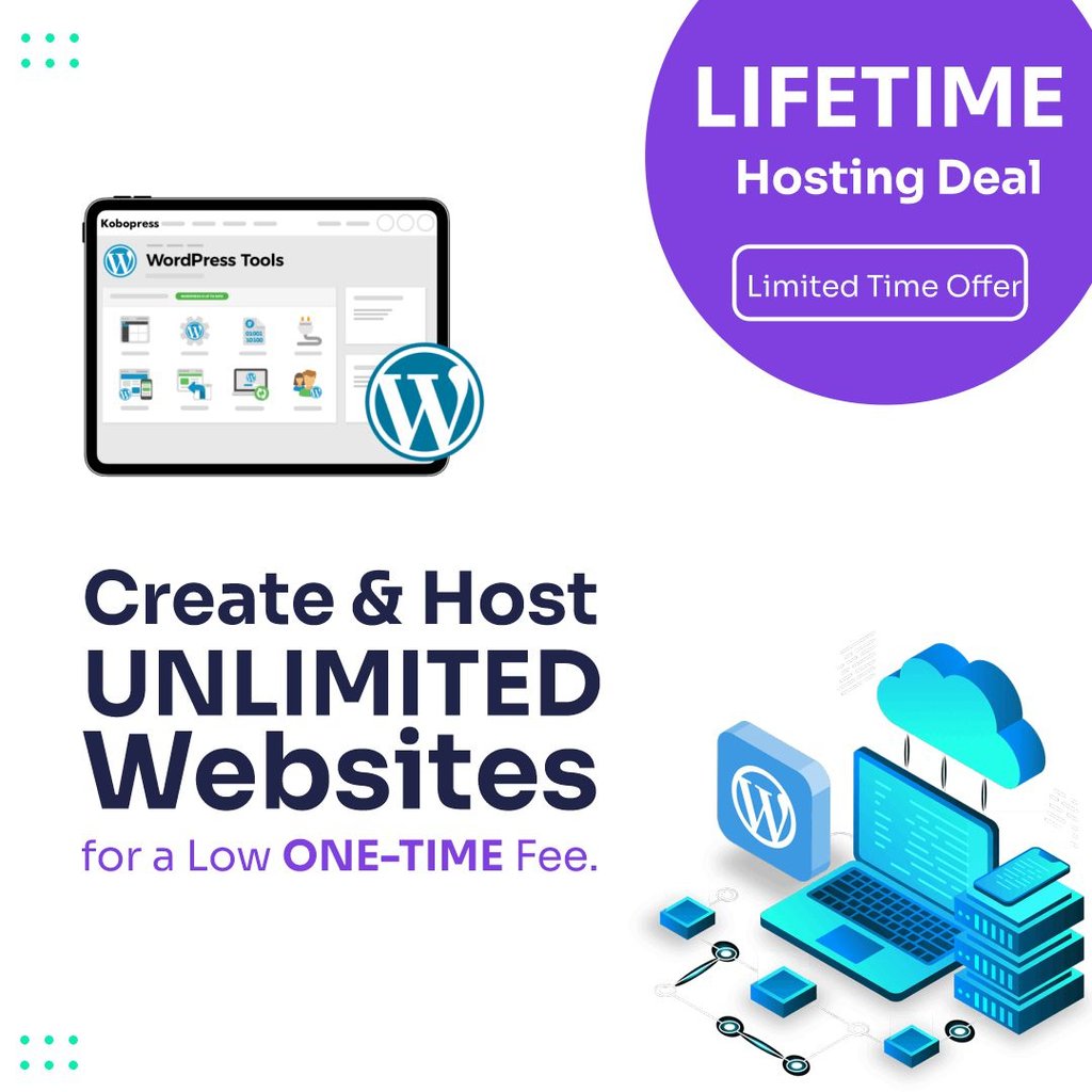 Lifetime WordPress Hosting Deal – Kobopress