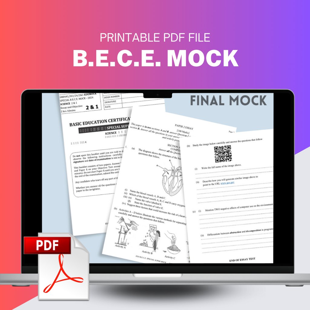 2025 Bece Computing Mock Exams Pdf Download