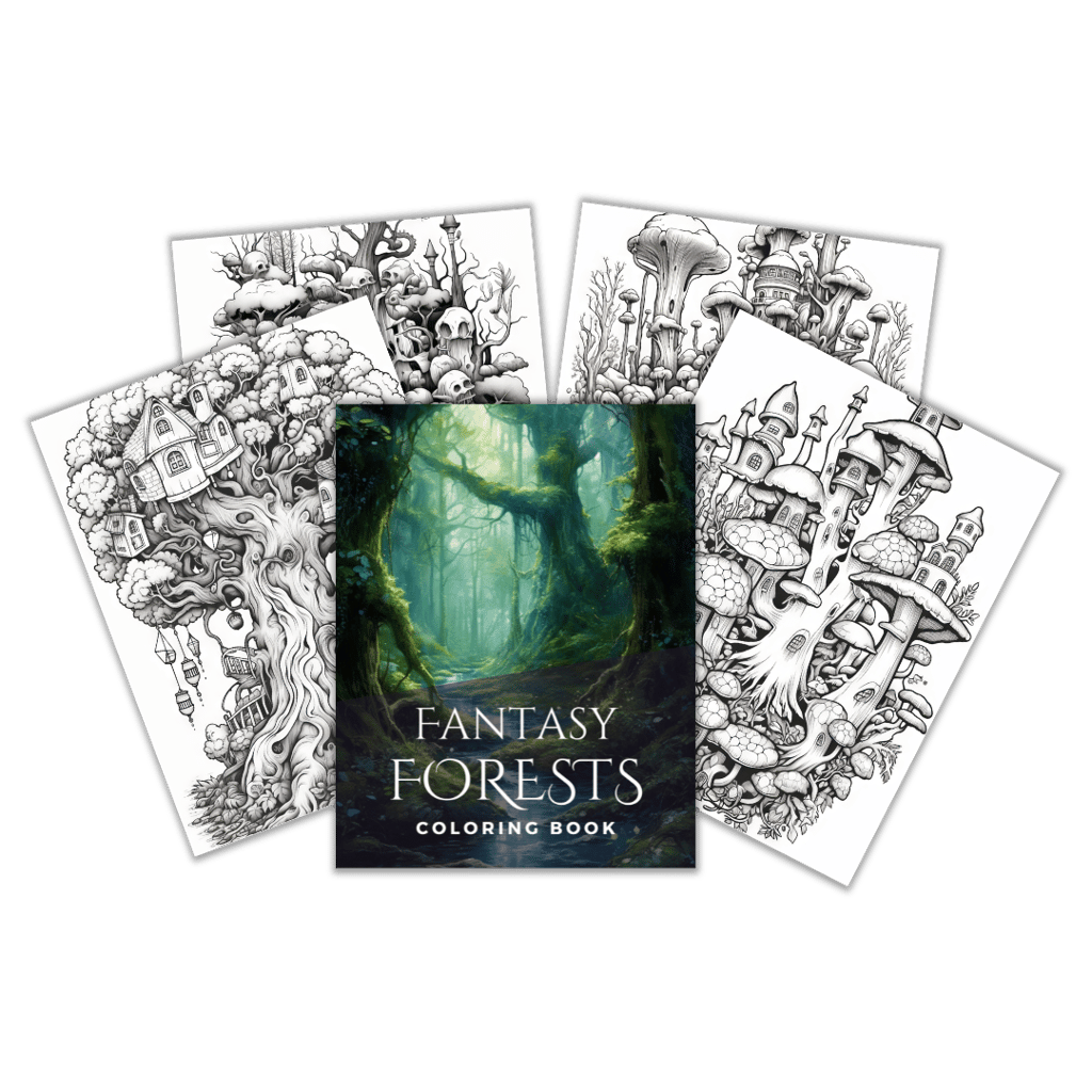 Fantasy Forests 32-Page Coloring Book