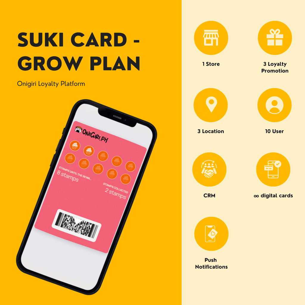 Grow Plan – Suki Card in Peso – Suki Card Loyalty Program Philippines