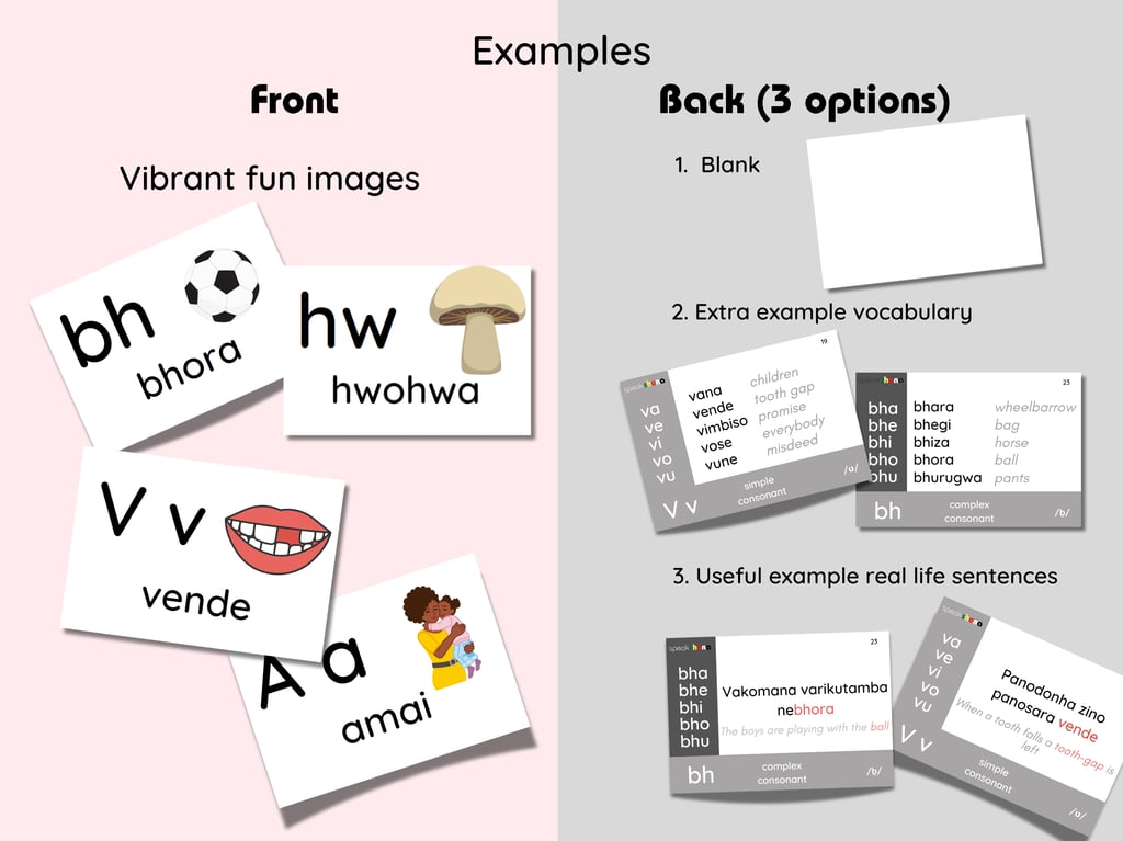 Mega Beginner Flashcard pack – Speak Shona | Learn Shona Language ...