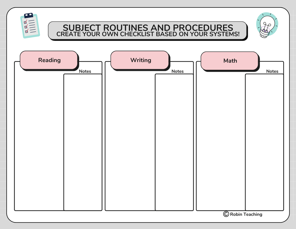 FREE Classroom Routines and Procedures Checklist for Back to School ...