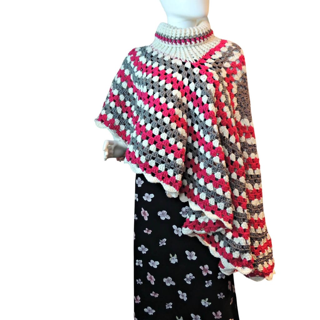 Cia Circular Poncho Crochet Pattern Pdf Jessie At Home