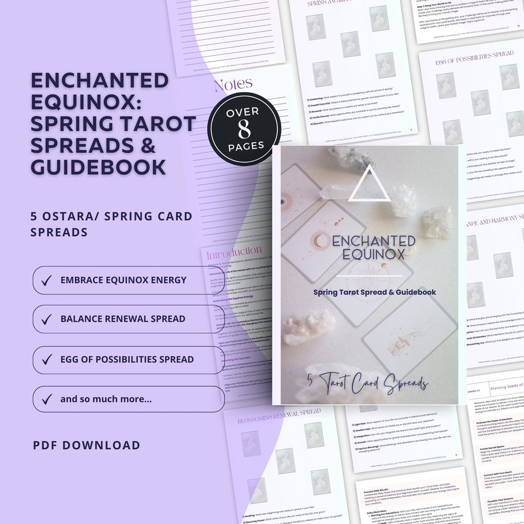 Enchanted Equinox: Spring Tarot Card Spreads & Guidebook