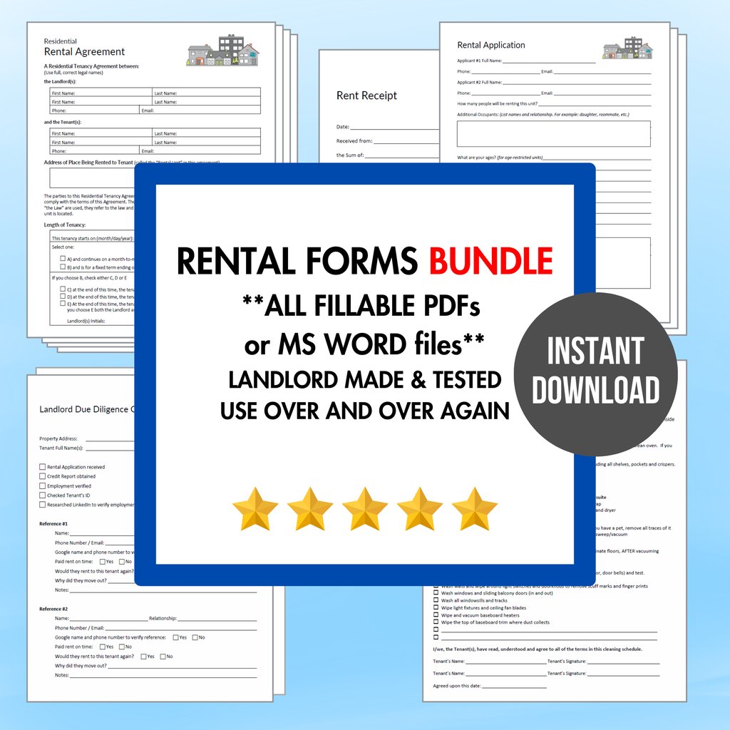 BC Rental Forms Bundle | TenantsBC