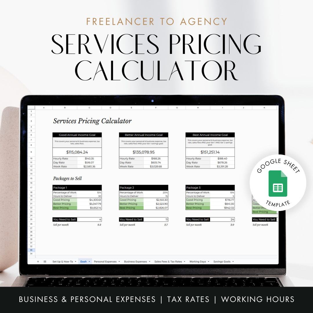 Services Pricing Calculator – Taysia Peterson