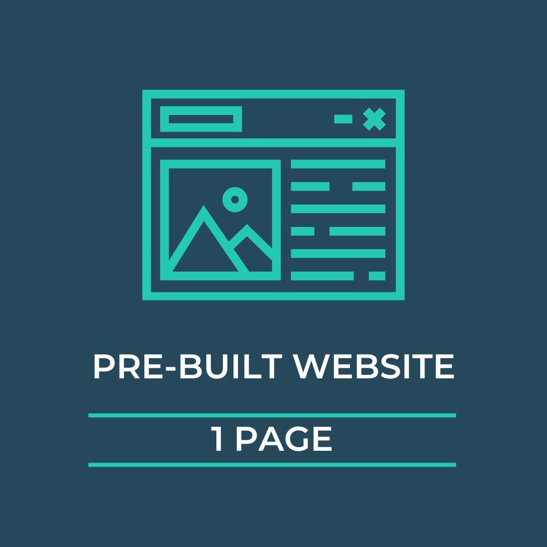Pre-Built Website – 1 Page – Customer Path