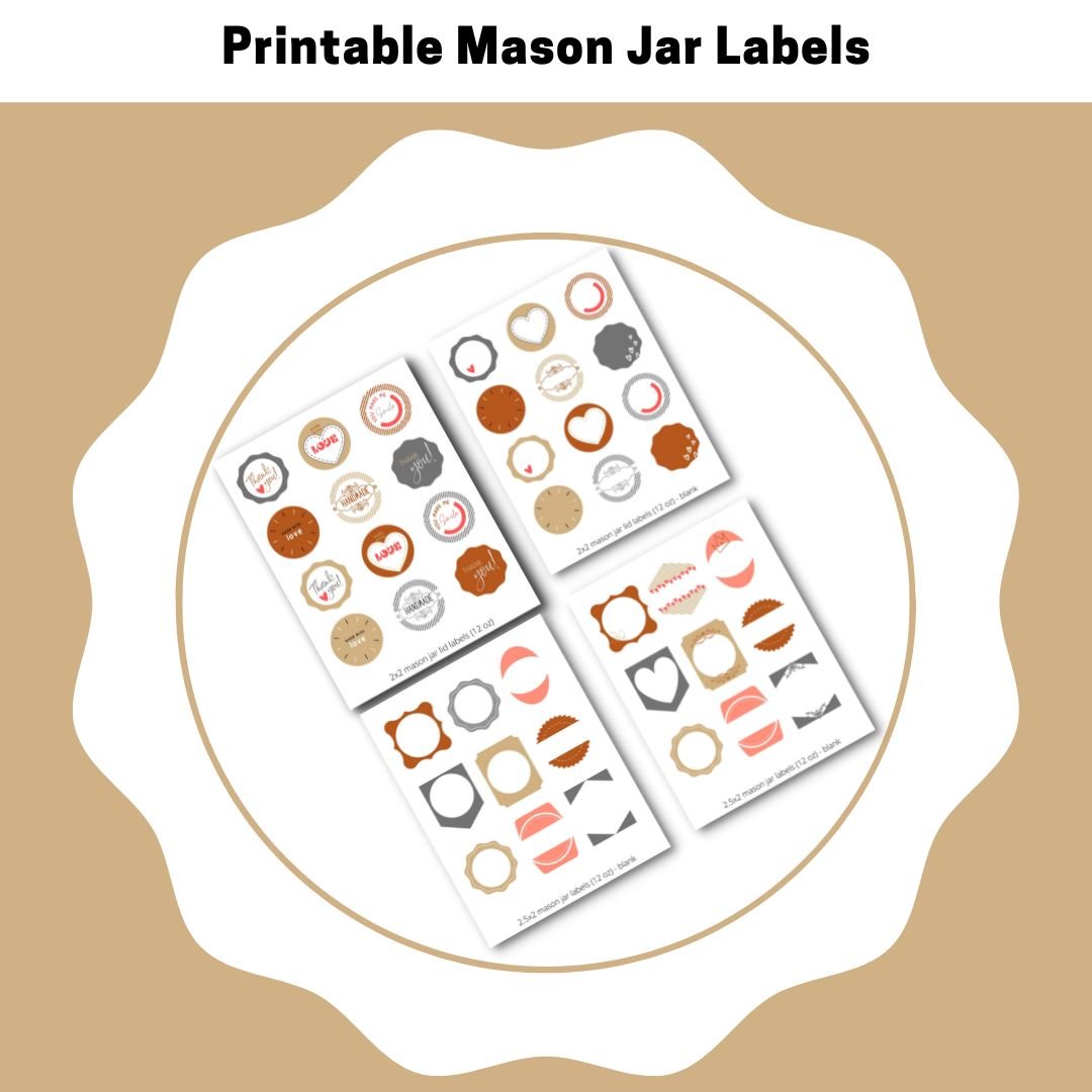 Printable Mason Jar Labels – From Val's Kitchen