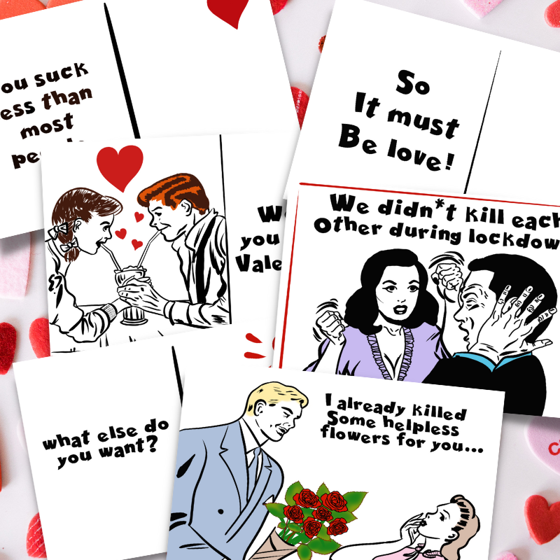 Snarky Valentine Postcards Bundle – My Scrap Menagerie