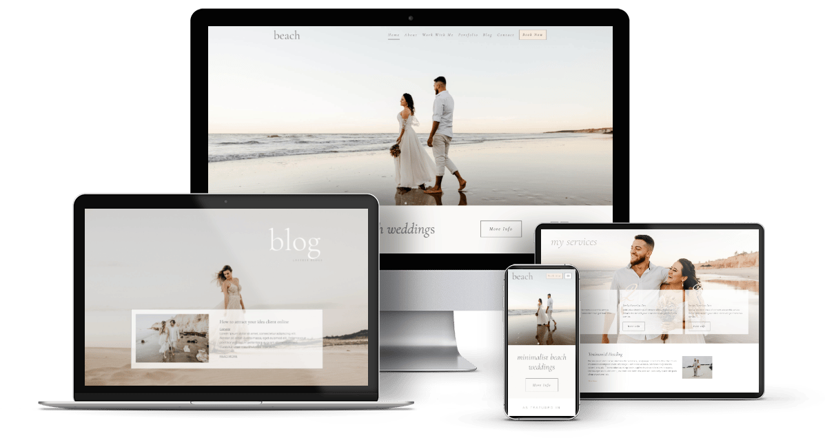 Beach Website Template – Hey Chantal