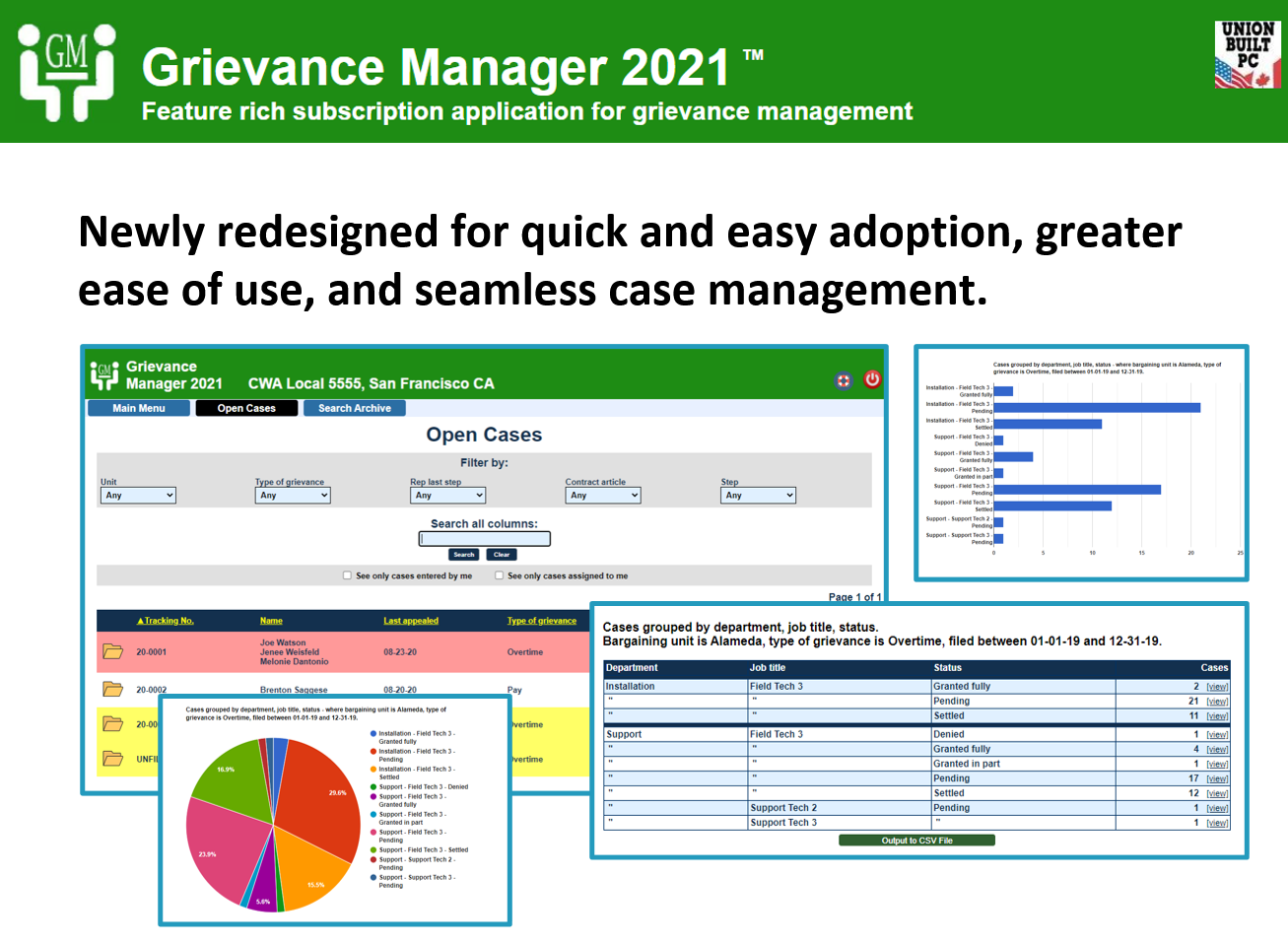Grievance Manager – Union Built PC