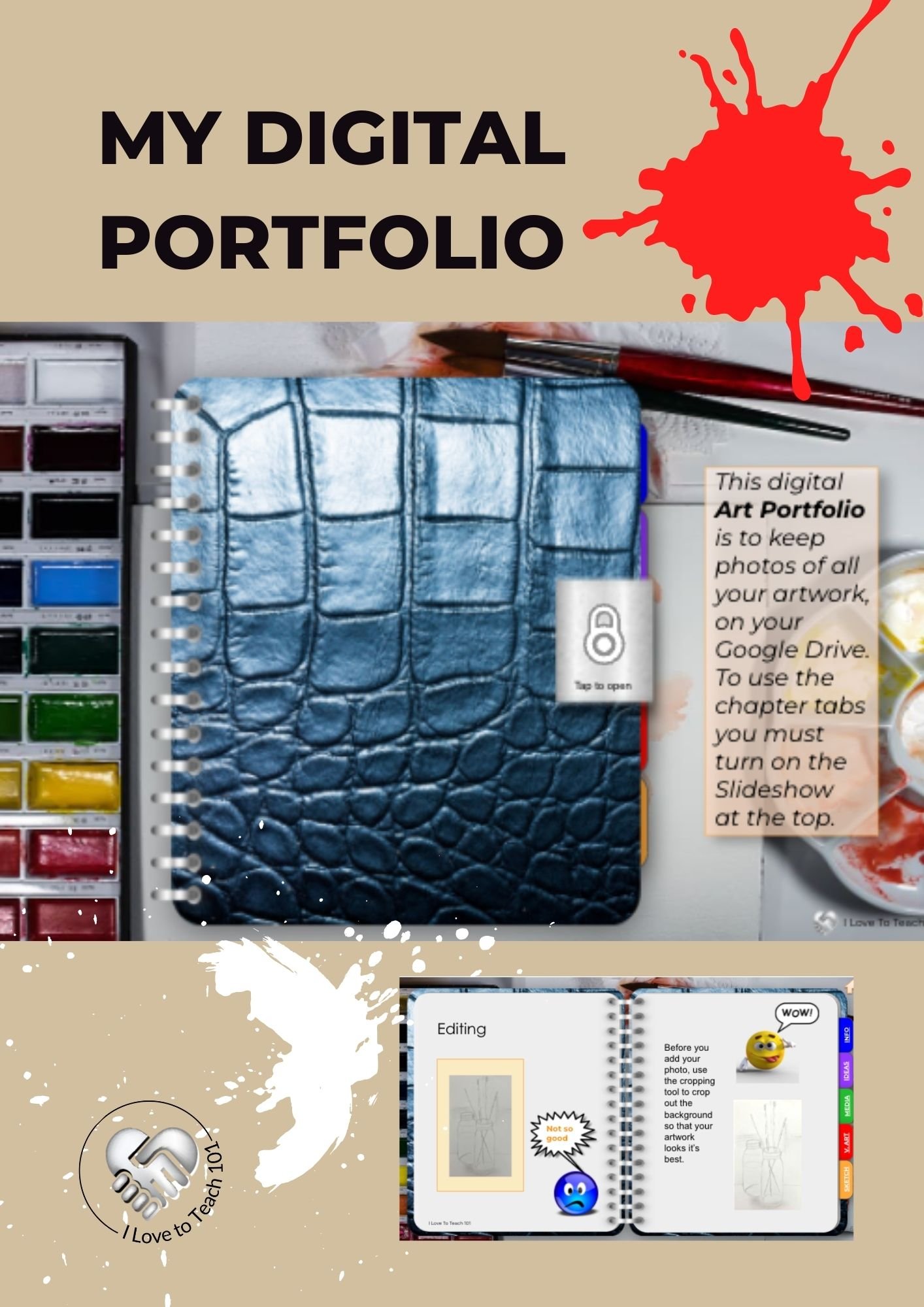 My Digital Portfolio for student work – I Love To Teach 101