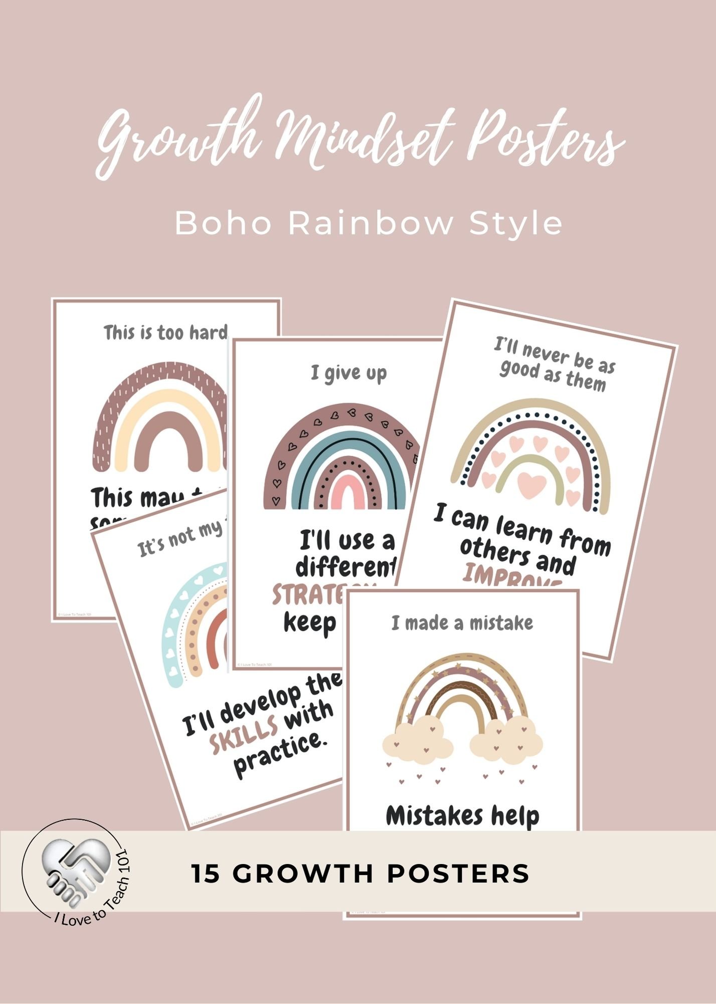 Empower Learning with Growth Mindset Classroom Posters – I Love To ...