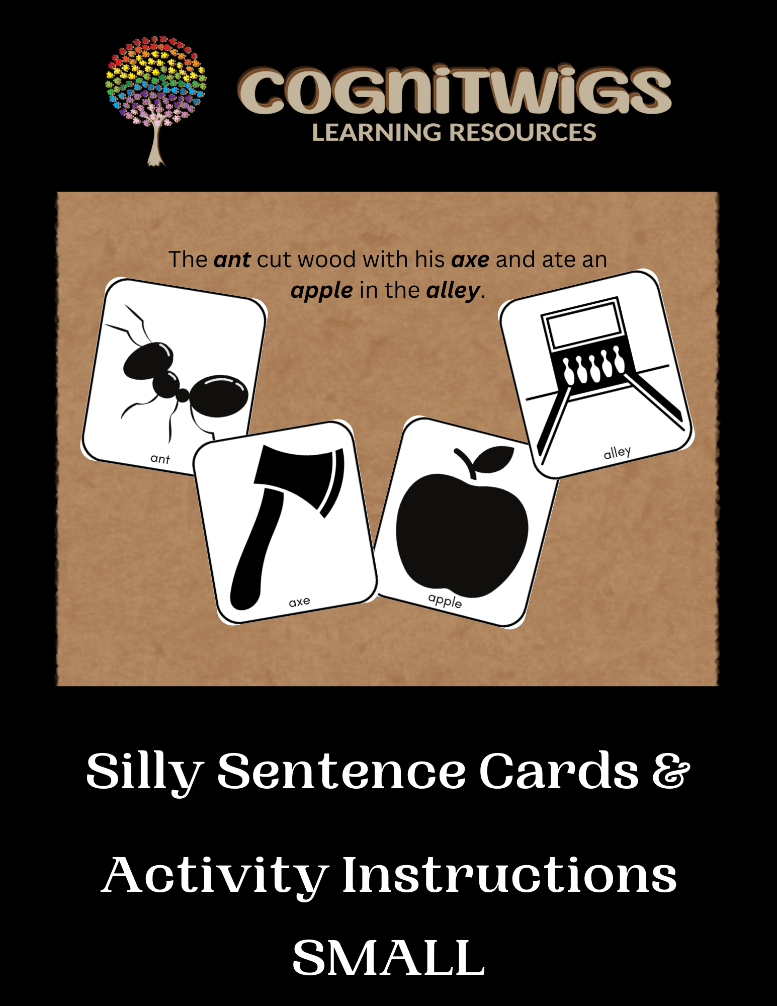 Small Silly Sentence Cards & Activity Instructions – CogniTwigs