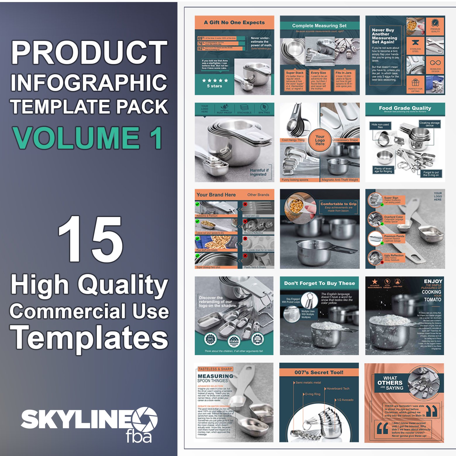 Product Infographic Template Pack – Skyline FBA