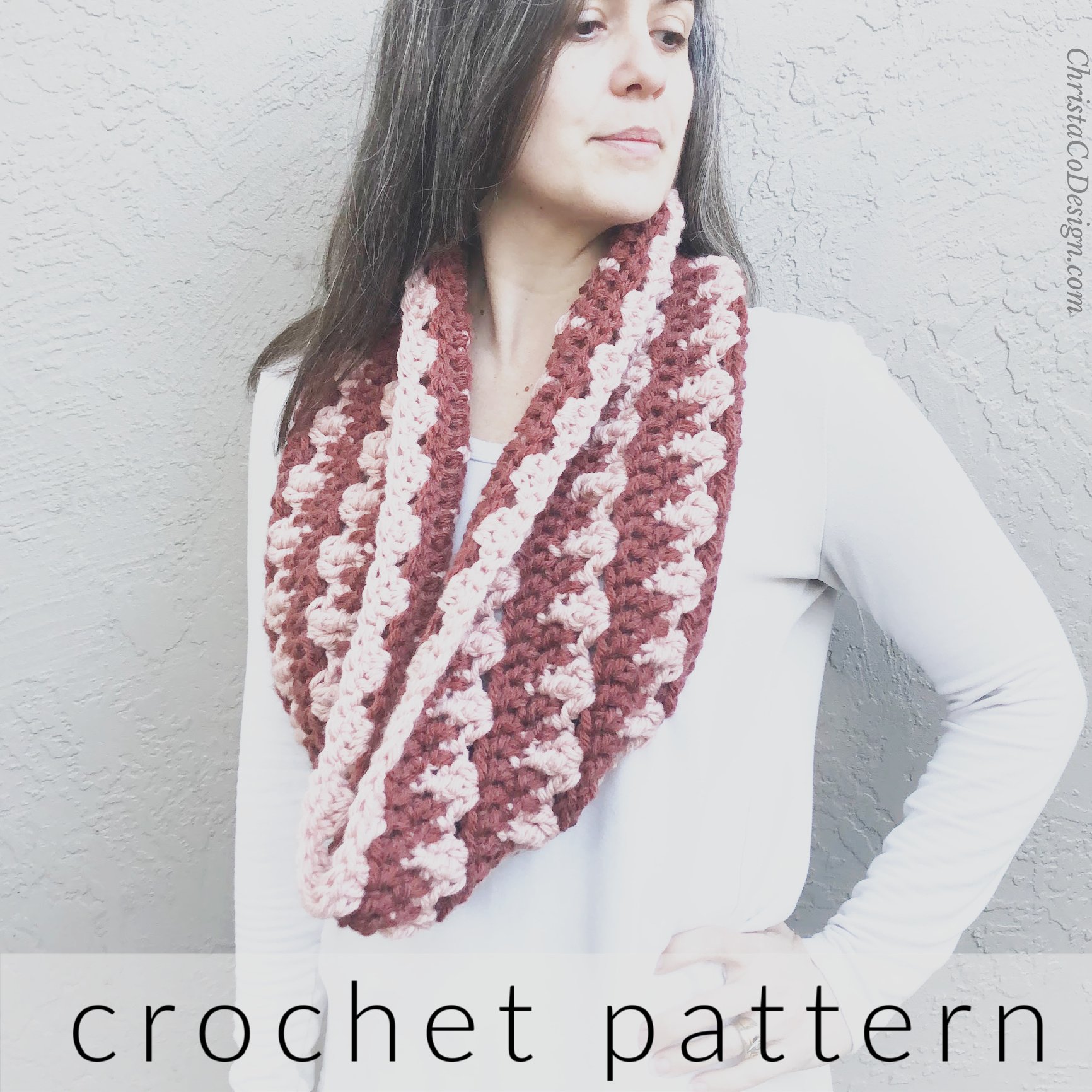 Crochet Pattern PDF Download Tuscan Charm Cowl – ChristaCoDesign