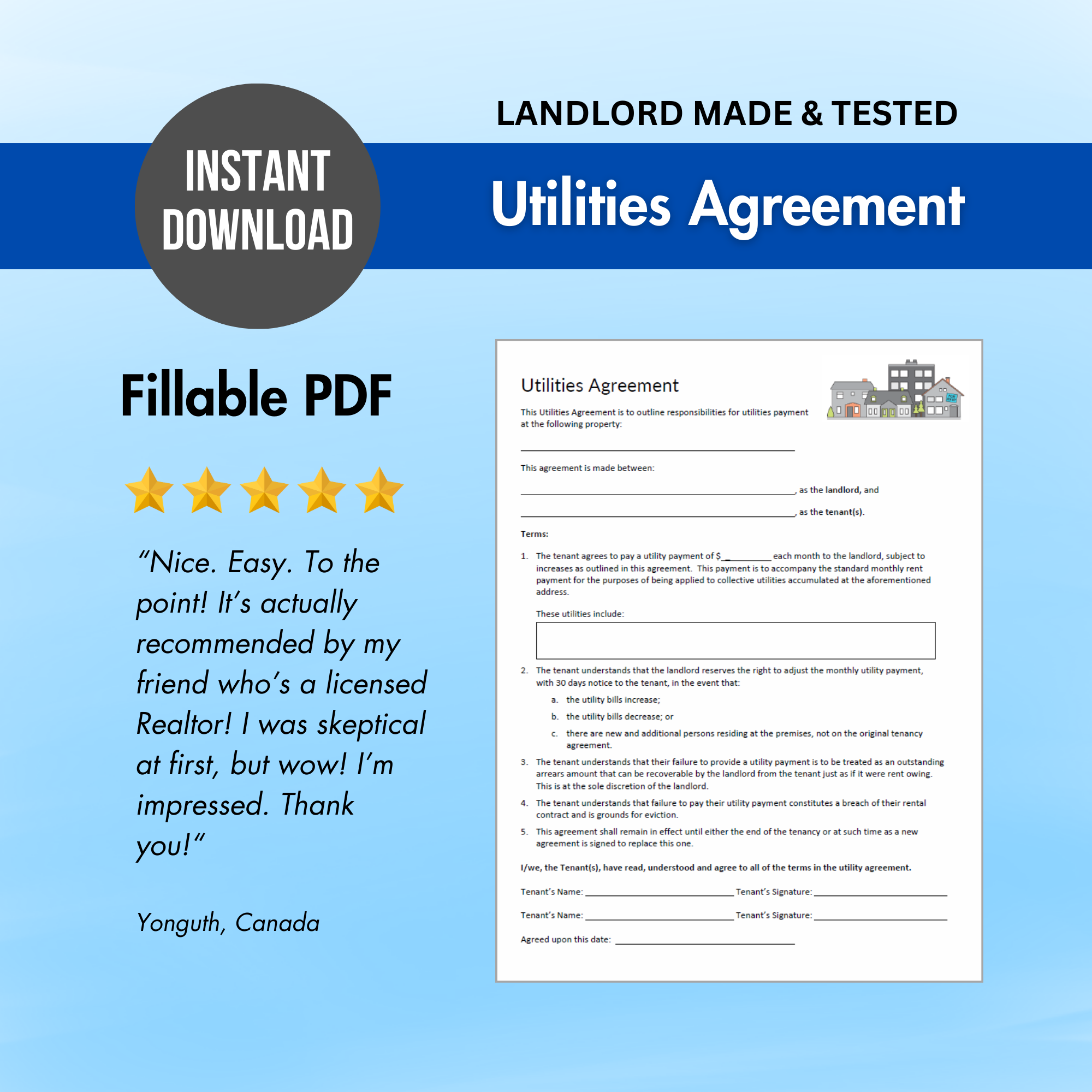 Utilities Agreement | TenantsBC