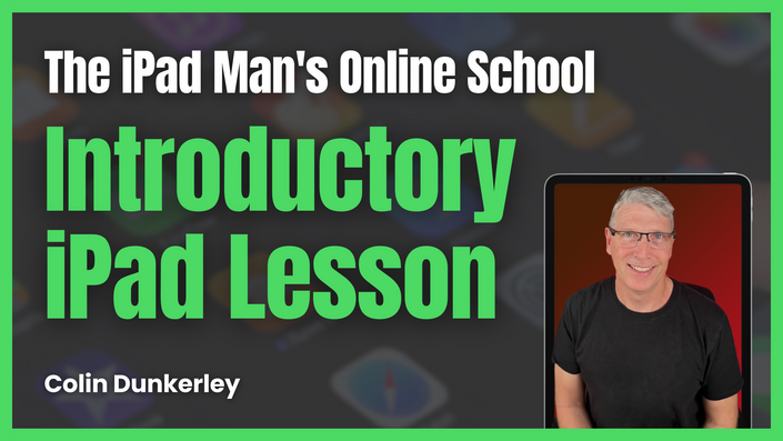 Introductory iPad Lesson – iPad Lessons