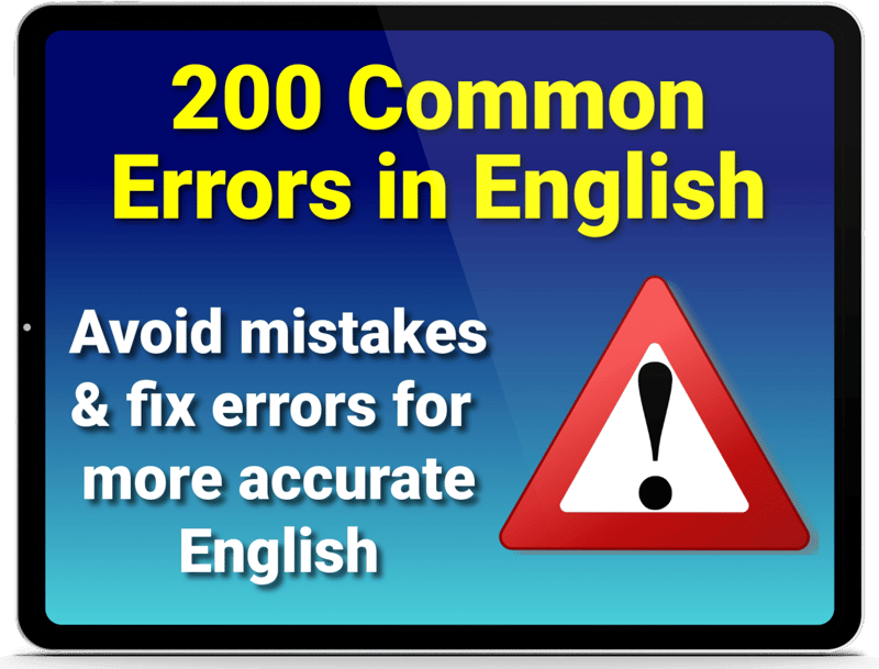 200 Common Errors in English Course – Espresso English Courses