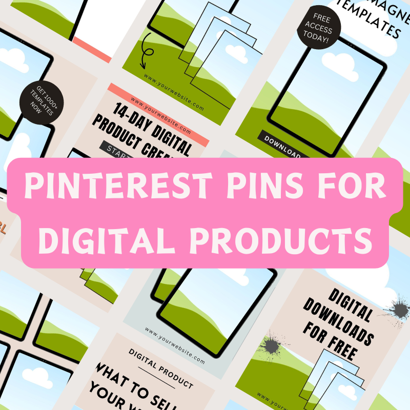 12 Pinterest Pin Templates For Digital Product Mockups – Quiet Creators Hub