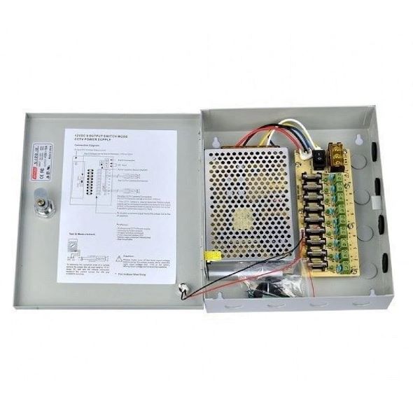 CCTV Camera 8 Channel Centralized Power Supply – Clickstart CCTV Online ...