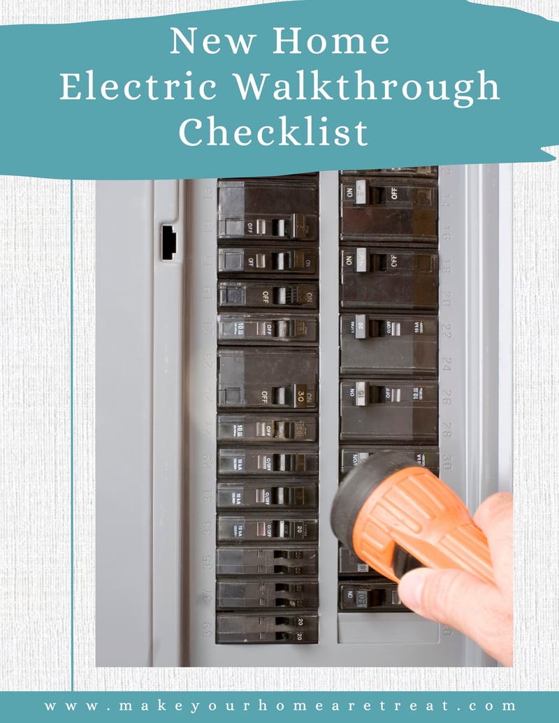 Electric Checklist – Make your Home a Retreat