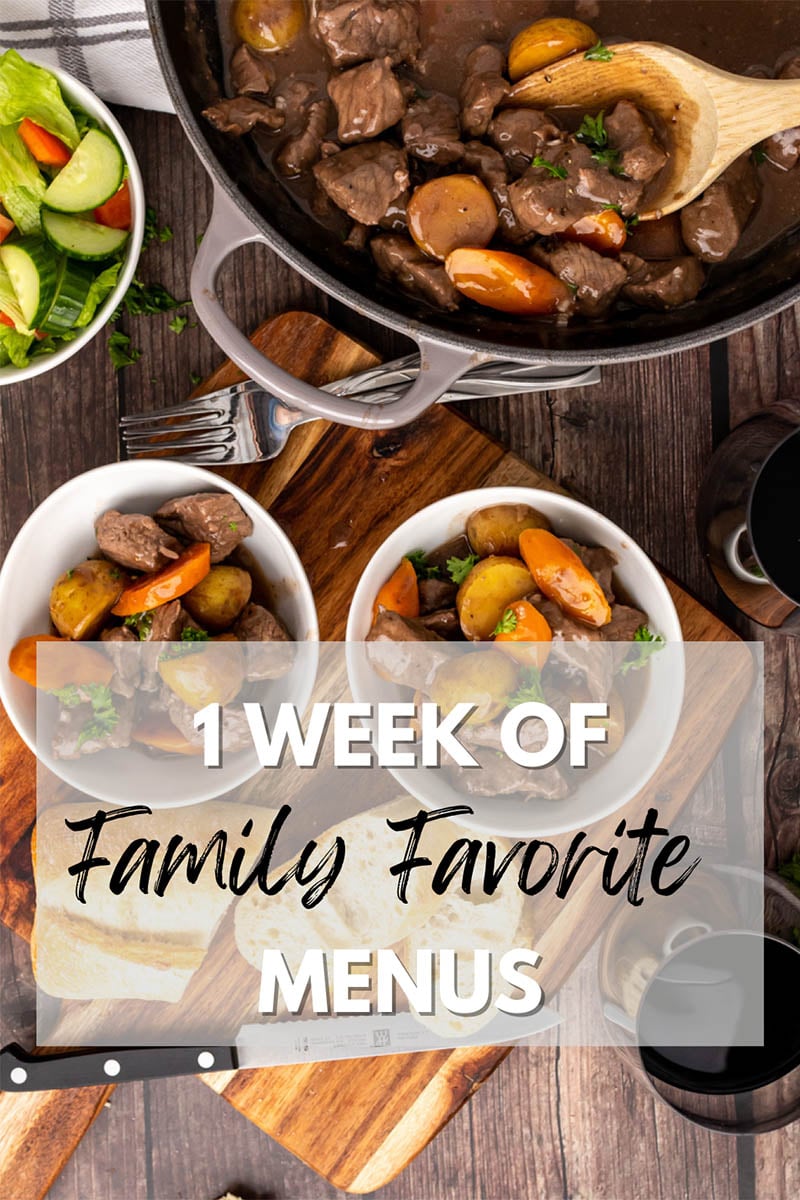 1 Week of Family Favorite Menus eBook – A Southern Soul