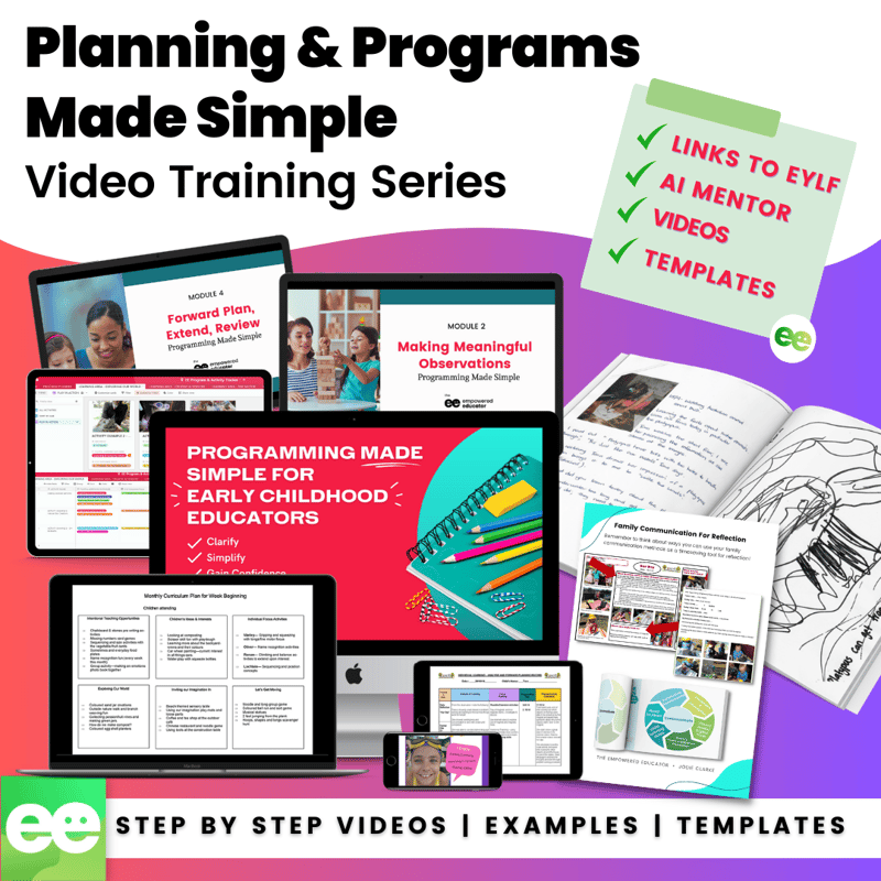 TRAINING SERIES – Planning & Programs Made Simple – Empowered Educator Learning Network