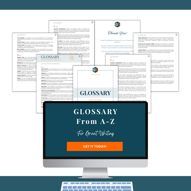 43 Pages of Glossary Terms for Grant Writing. – Grant Writing for Beginners