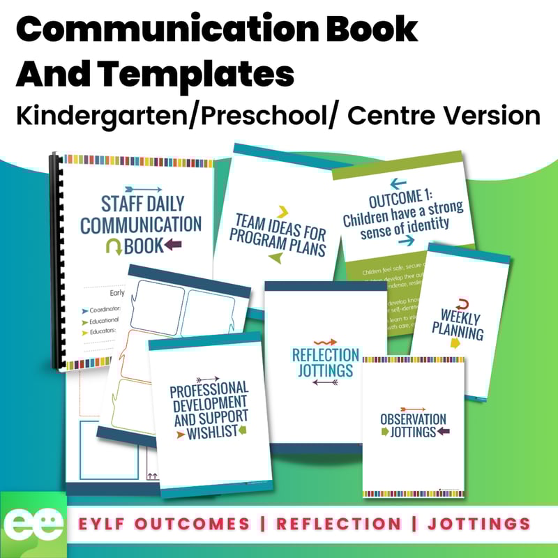 Preschool Planning Communication Book and Templates – Empowered ...