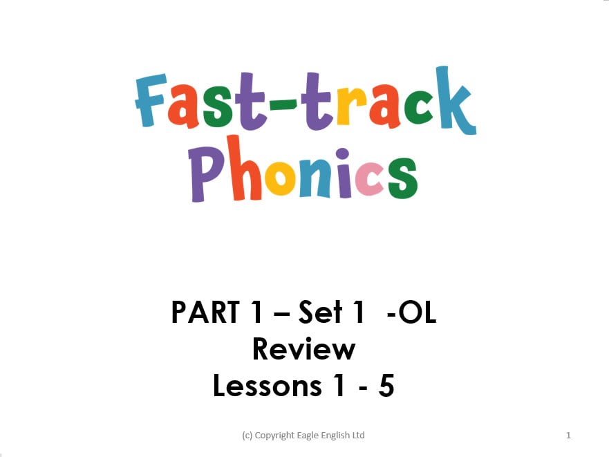 Fast-track Phonics PART 1 Set 1 (s a t p i) OL – Fast-Track Phonics