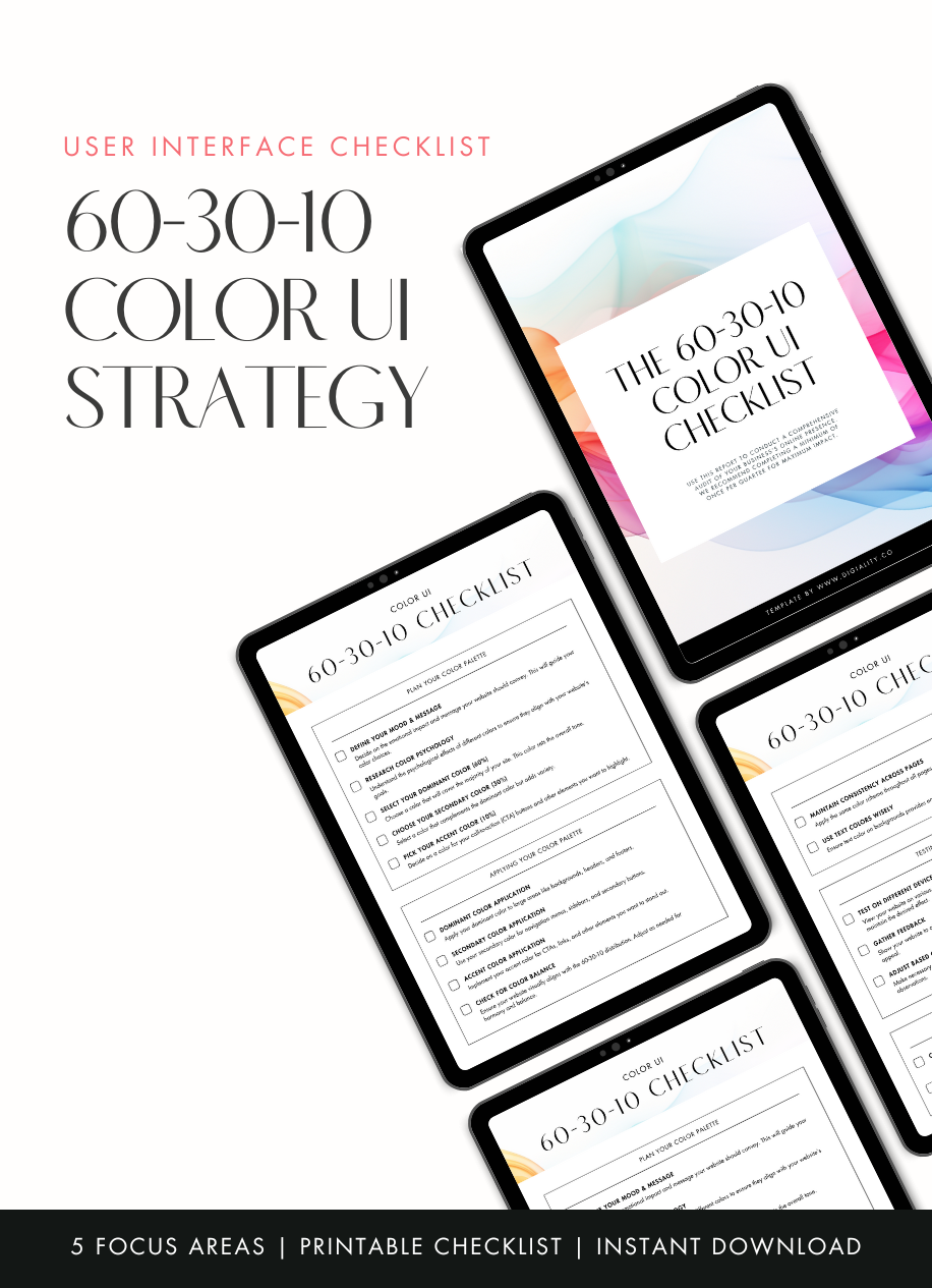 The 60-30-10 Color UI Checklist – Digiality Co.