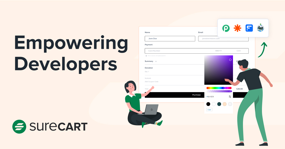 Developer friendly features - SureCart