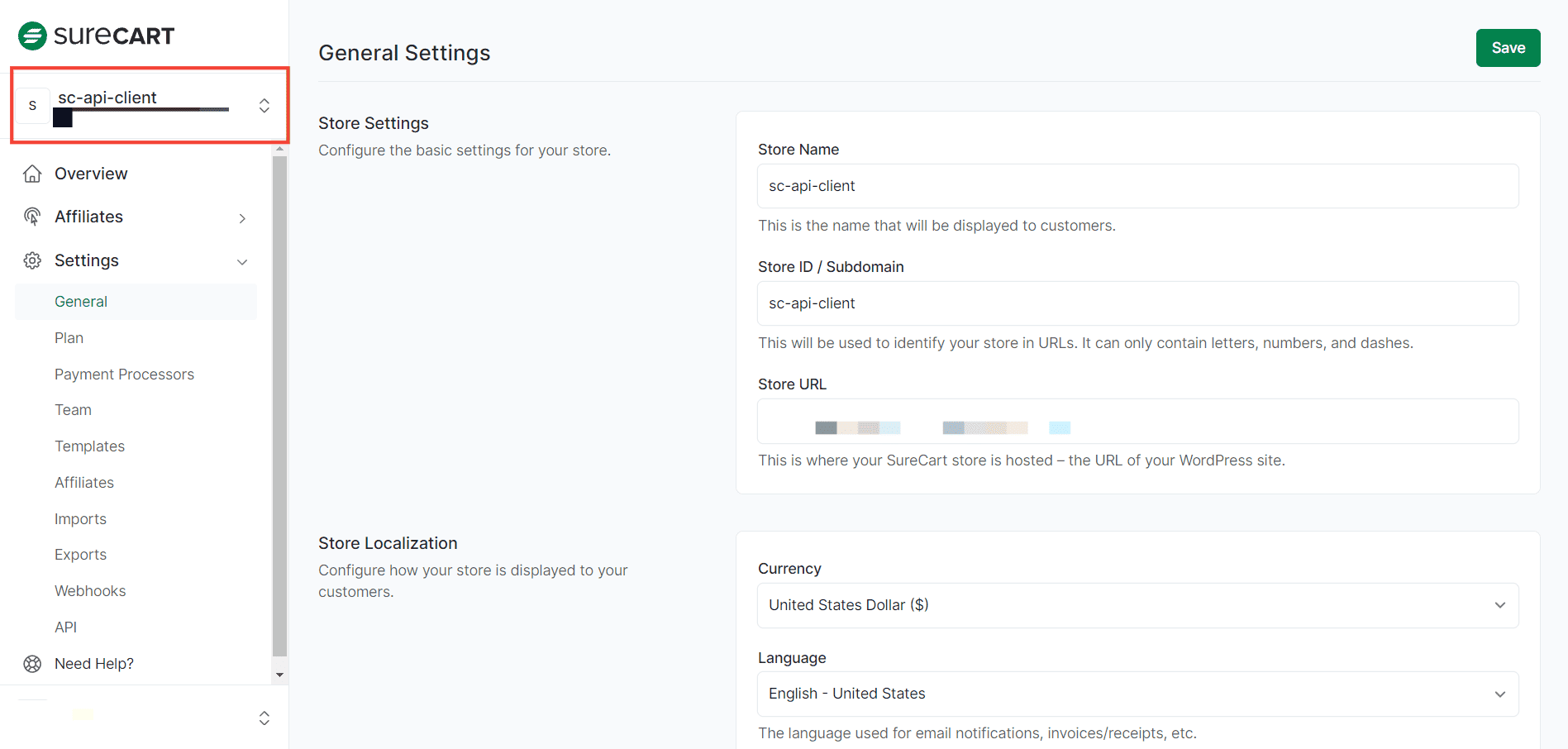 How to Add Your SureCart API - SureCart