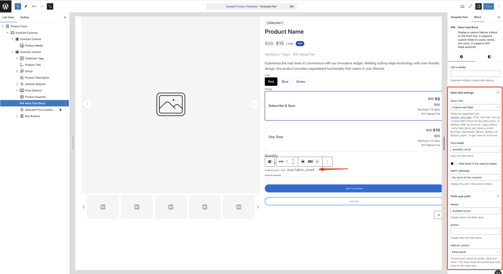 How To Add Custom Fields To Your Product Page - SureCart