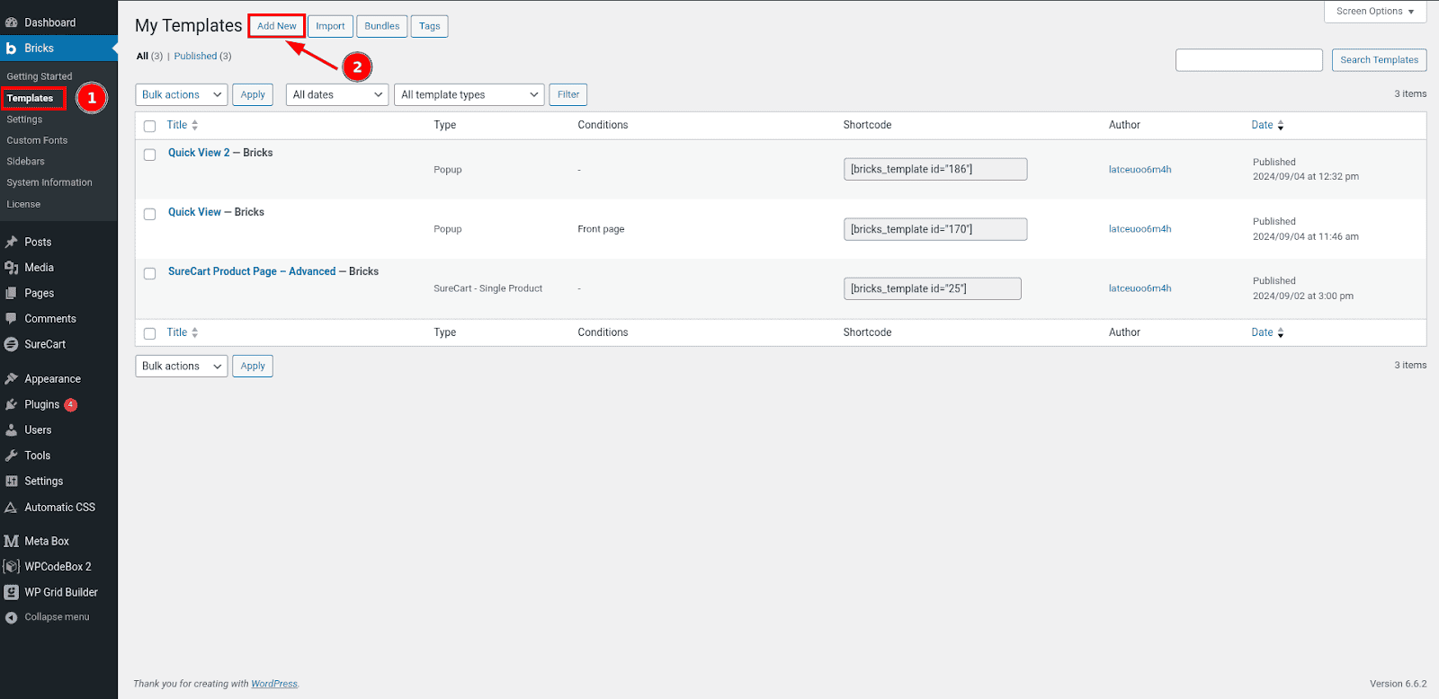 How to Create the Collection Template in Bricks Builder - SureCart